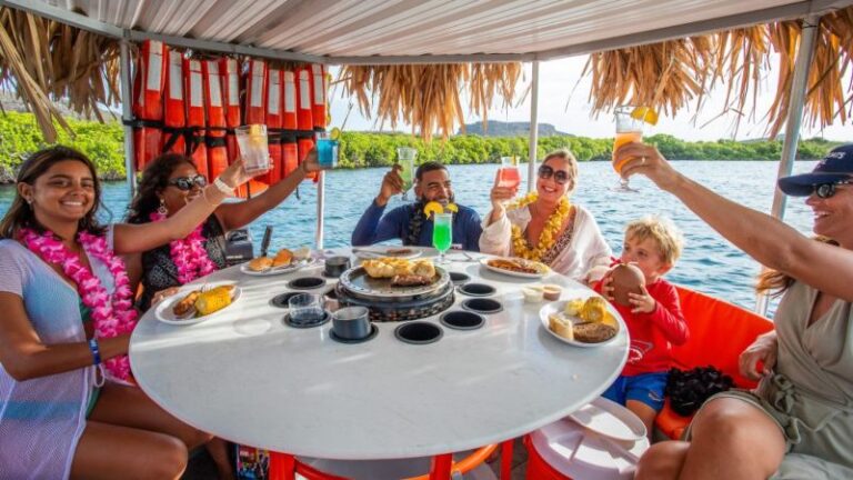 Ronde BBQ Bootjes (Tiki Boats), leukste bootjes van Curaçao
